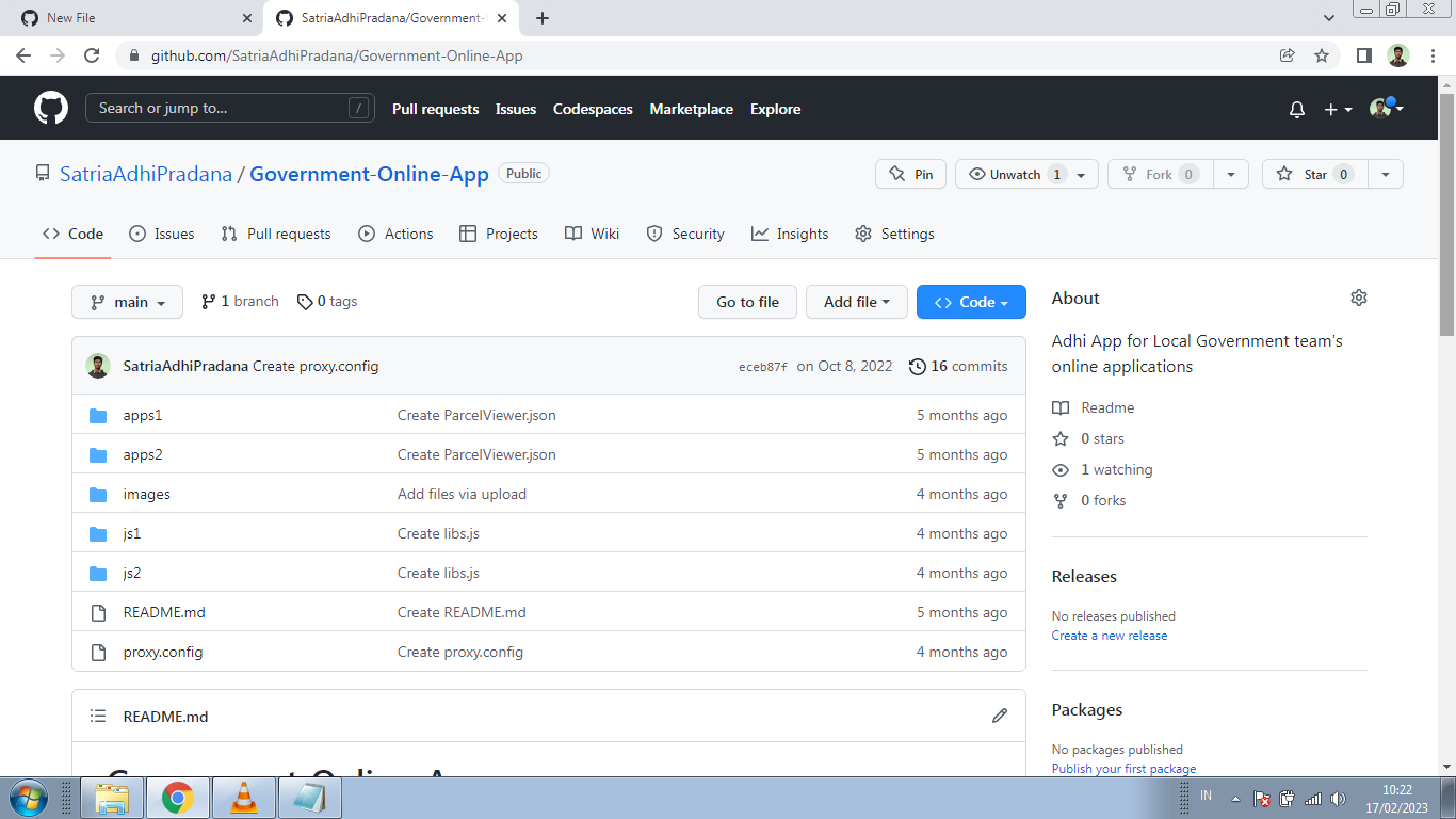 Source Code-Government Online App Adhi.Dev Satria Adhi Pradana Profile